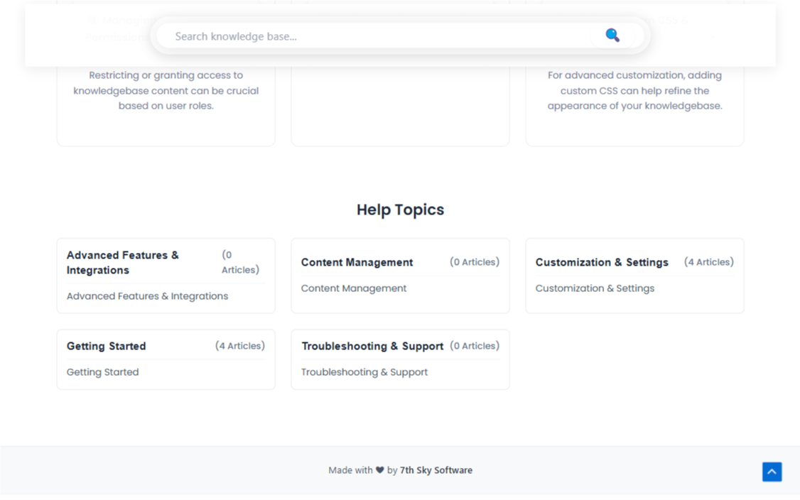 Best Knowledge Base Documentation WordPress Plugin - 7th Sky Software